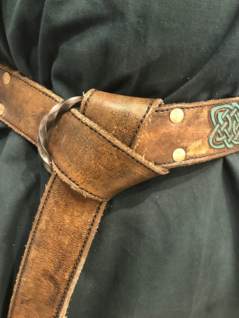 One Large (2.25"id) Twisted Blacksmith Steel Belt Ring Fits 2" Belt - Etsy