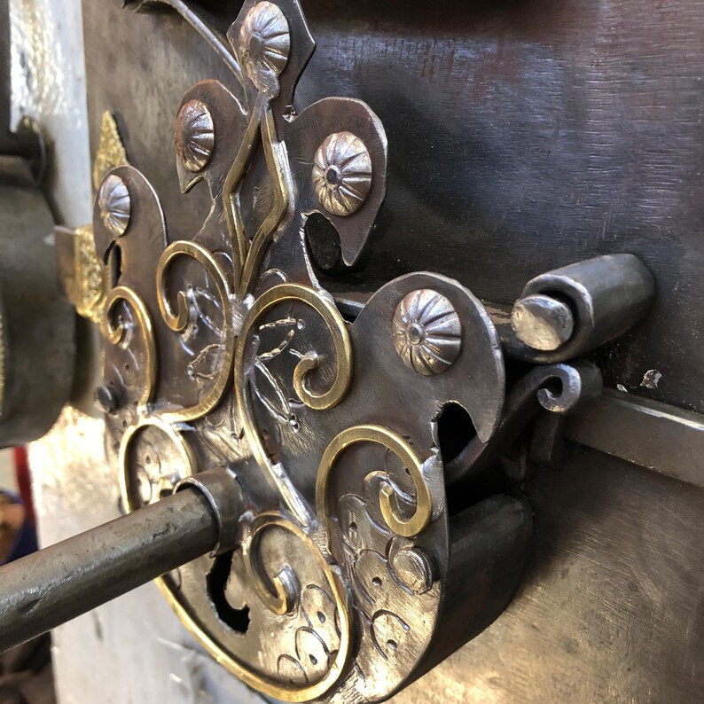 Vintage Manual Square Door Lock Old Lock Made of Brass and - Etsy