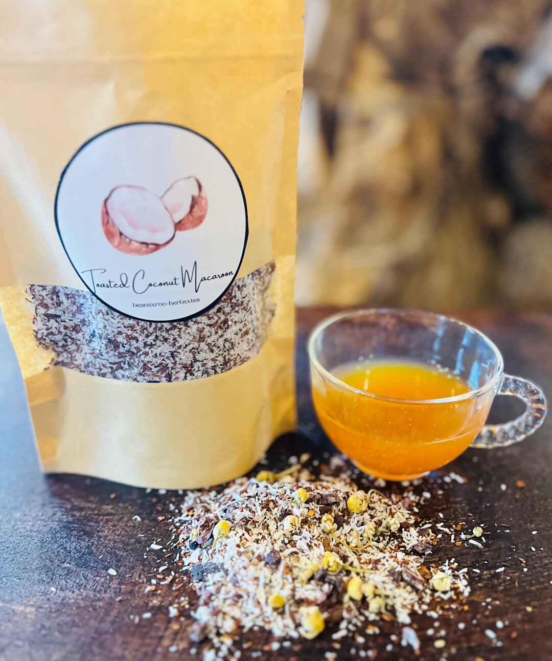Toasted Coconut Macaroon Tea (organic) - Etsy