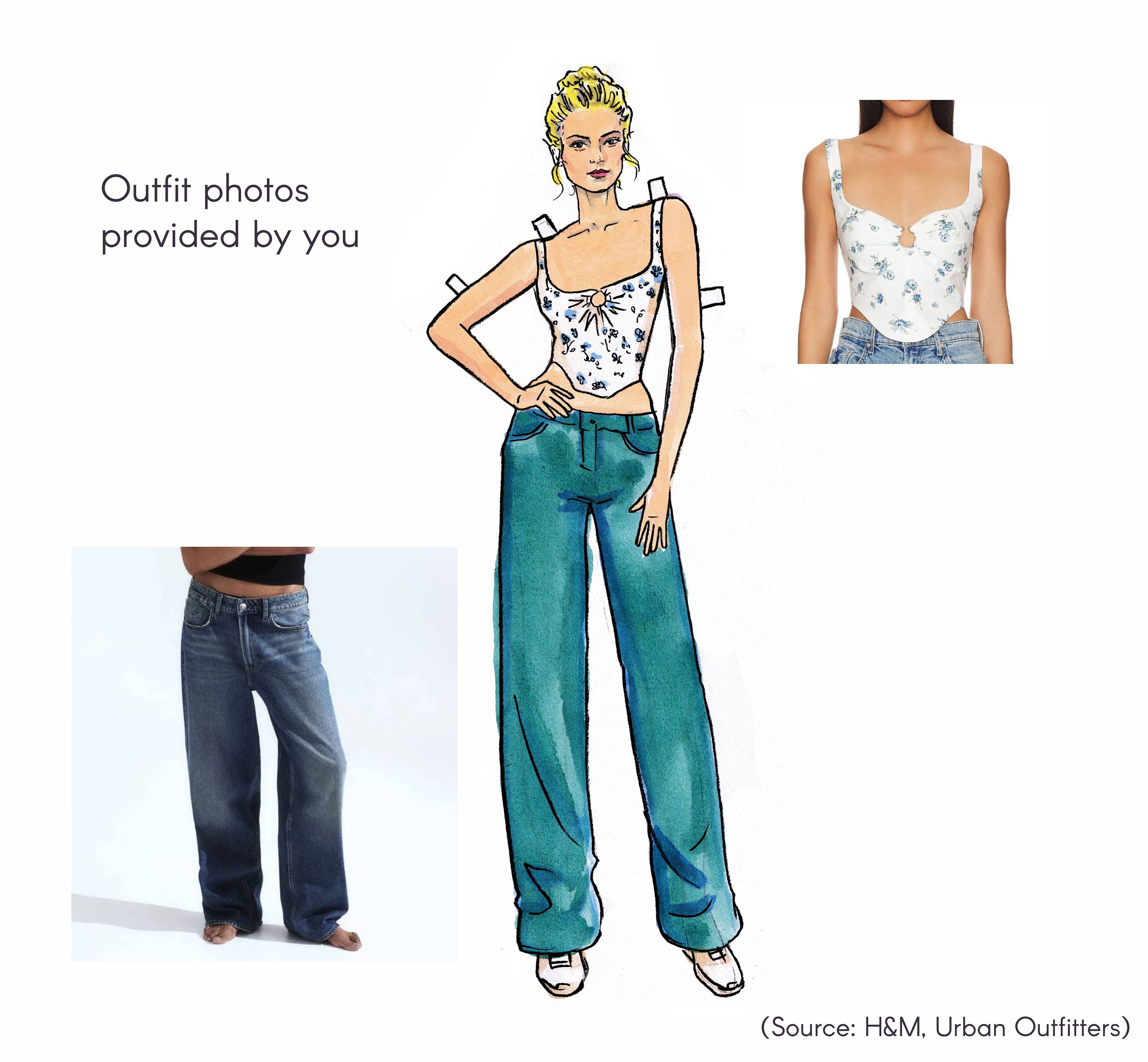 Custom Paper Doll With Outfits - Etsy