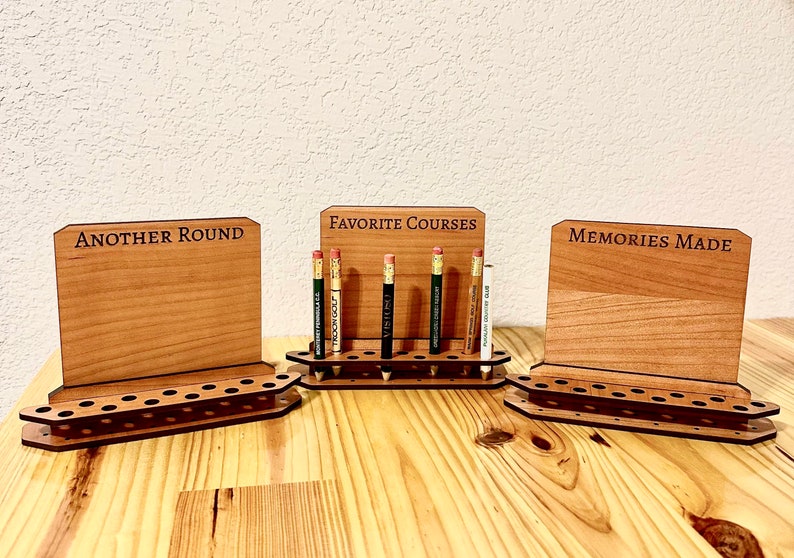 Mini Desk Golf Pencil Holder Golf Pencil Display Gift for - Etsy
