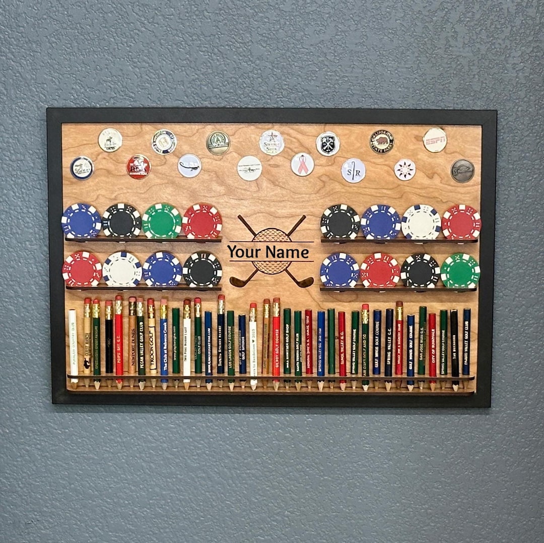 Personalized Golf Displays! Comes Ready to Hang With a Frame. for Golf ...