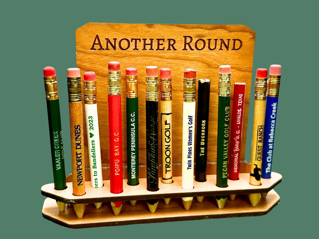 Golf Pencil Holder Mini, Golf Pencil Display, Gift for Dad, Golf Gifts ...