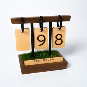 Small Best Golf Score Display Golf Gift Golf Memories Best Golf Round ...