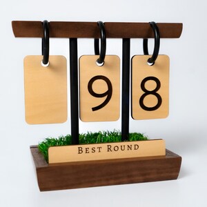 Small Best Golf Score Display Golf Gift Golf Memories Best Golf Round ...