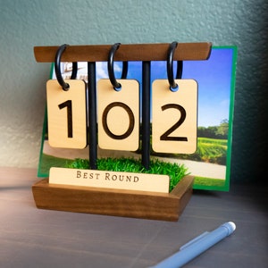 Small Best Golf Score Display Golf Gift Golf Memories Best Golf Round ...