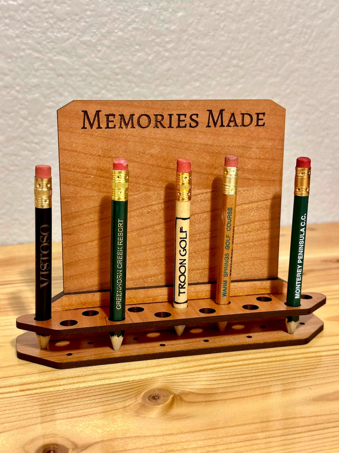 Mini Desk Golf Pencil Holder, Golf Pencil Display, Gift for Dad, Golf ...