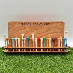Personalized Golf Tee Display, Golf Tee Holder, Gift for Dad, Golf ...