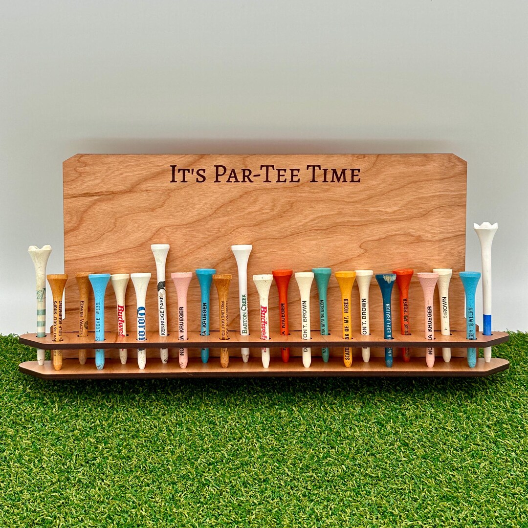 Personalized Golf Tee Display, Golf Tee Holder, Gift for Dad, Golf ...