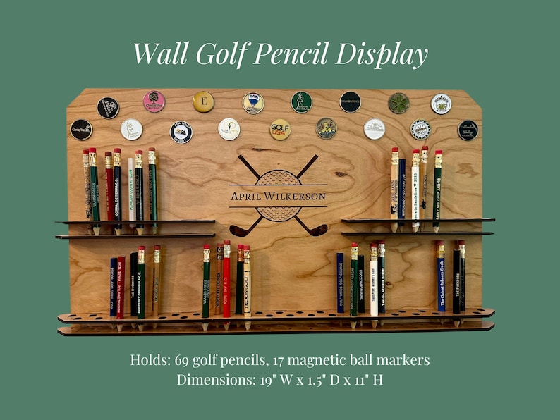 Personalized Golf Displays! Balls, Pencils, Tees, And/or Ball Markers ...
