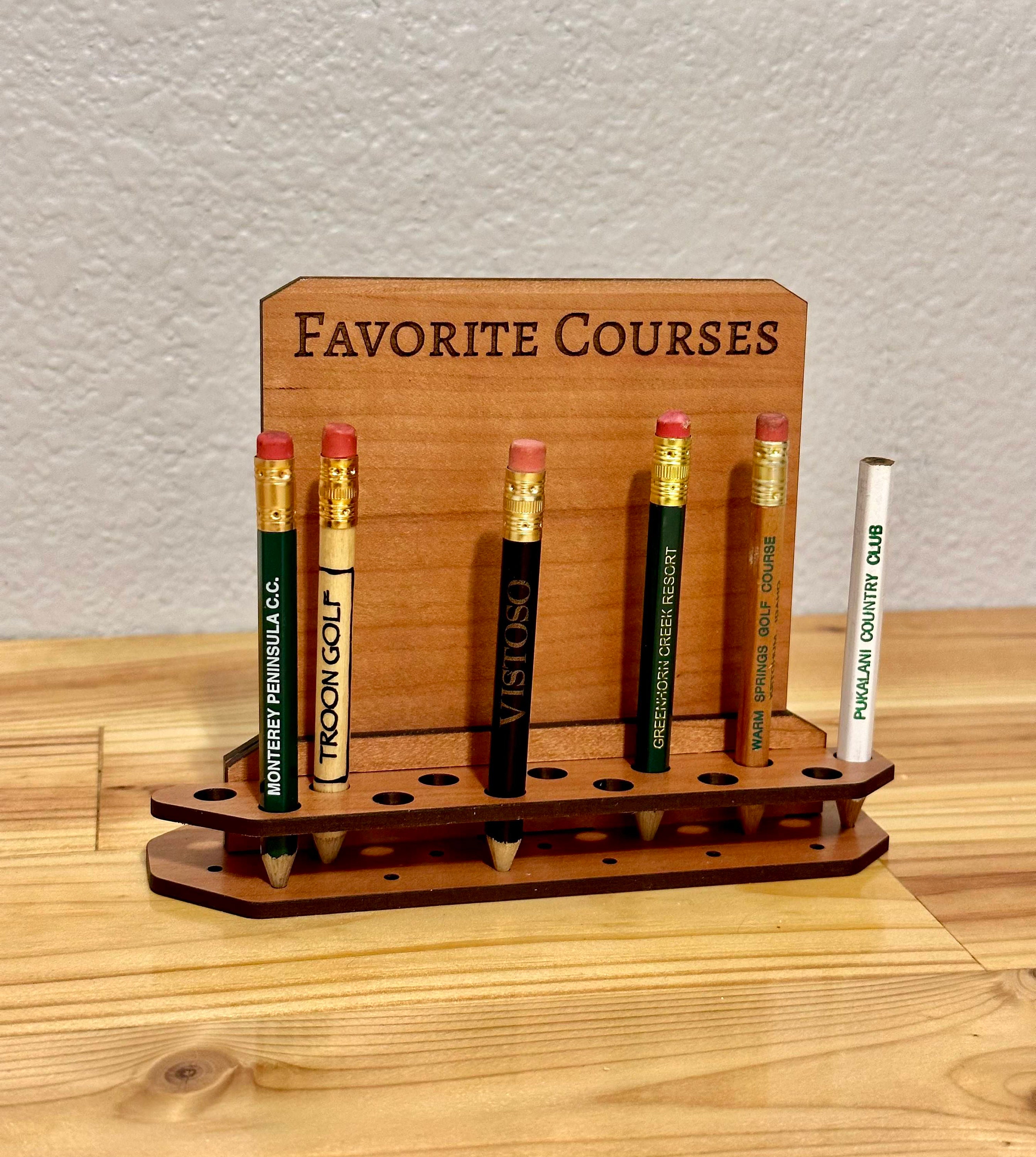Mini Desk Golf Pencil Holder Golf Pencil Display Gift for - Etsy