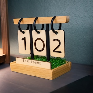 Small Best Golf Score Display Golf Gift Golf Memories Best Golf Round ...