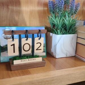 Small Best Golf Score Display Golf Gift Golf Memories Best Golf Round ...