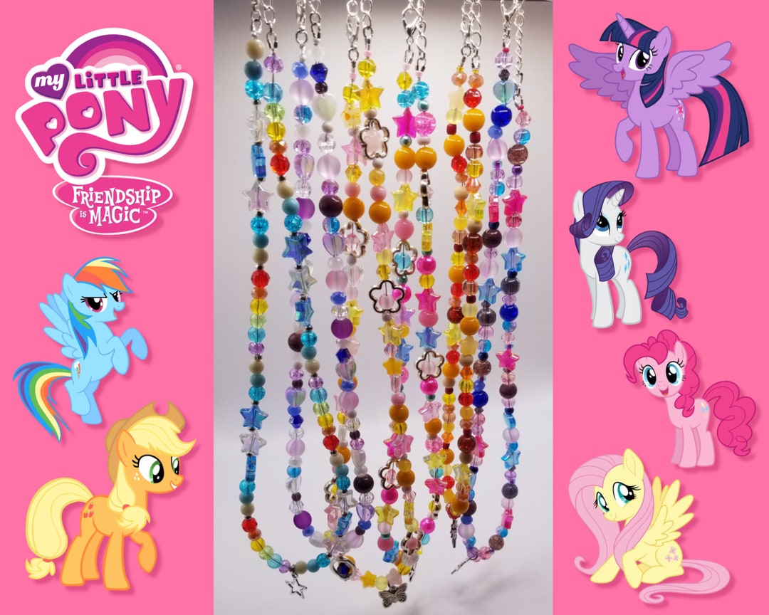 Mlp-inspired Necklaces! // Handmade Adjustable Beaded - Etsy