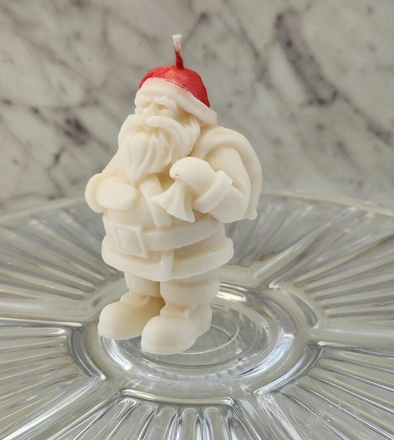 Santa Claus,santa Candle,christmas Candle. Holiday Scented Candle,for ...