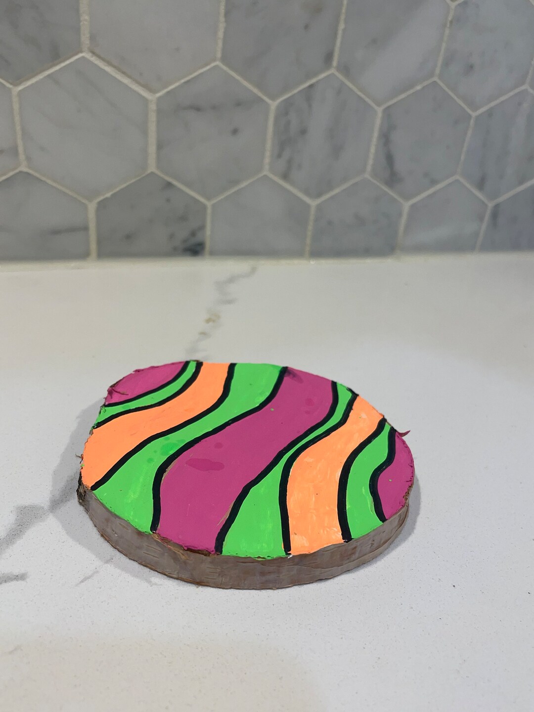 Hand Painted Wood Coasters - Etsy