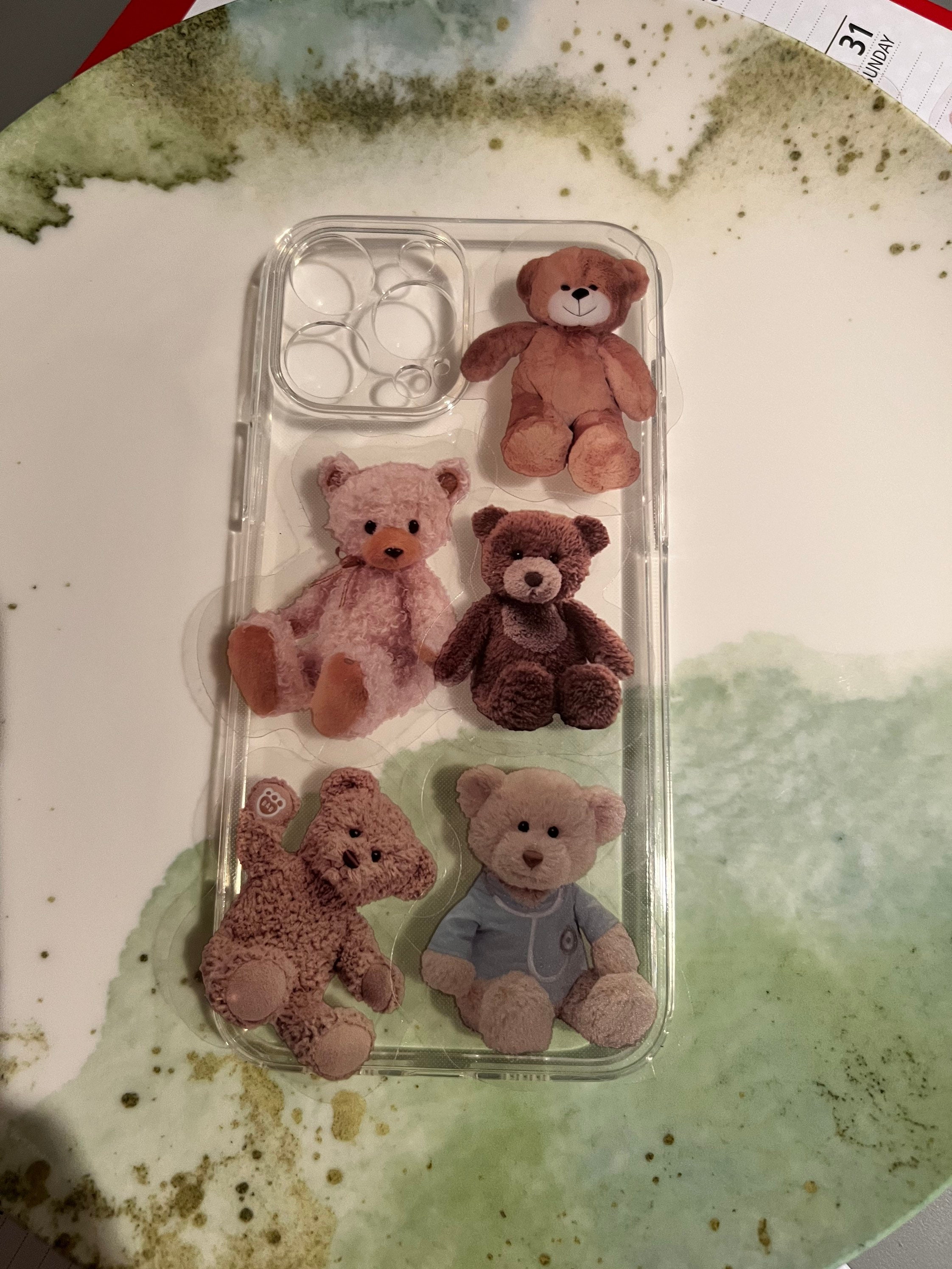 Waterproof Teddy Bear Clear Background Stickers - Etsy