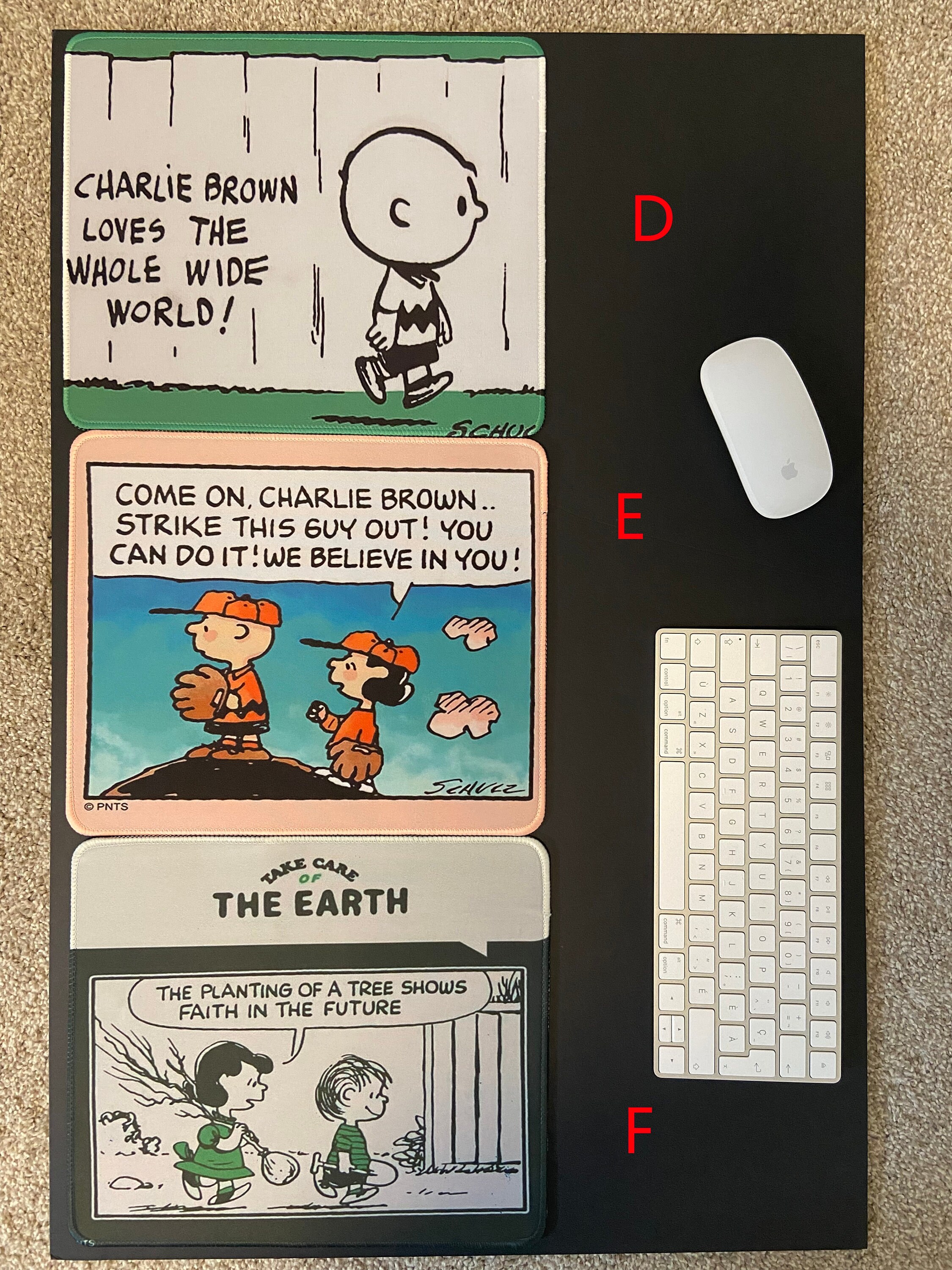 Peanuts/snoopy Mouse Pad - Etsy