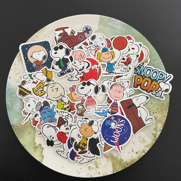 Snoopy Stickers - Etsy