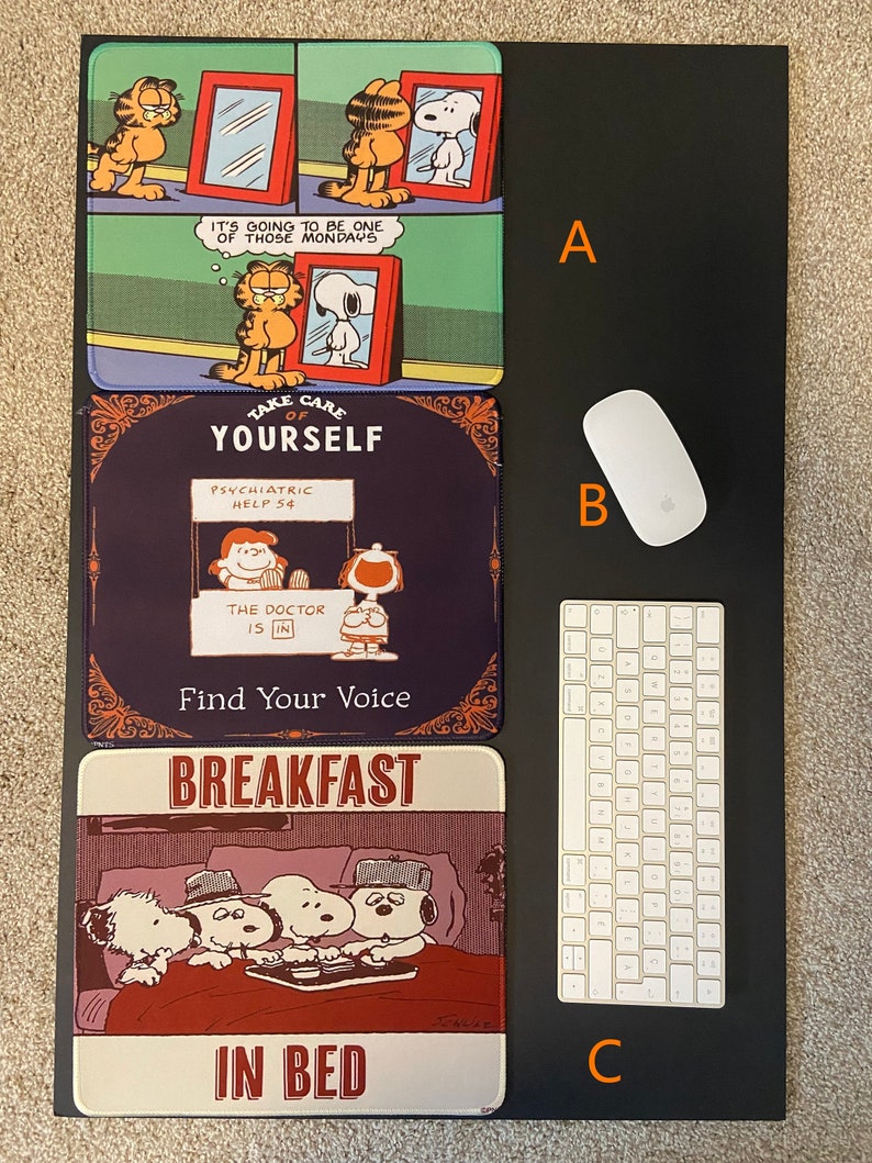 Peanuts/snoopy Mouse Pad - Etsy