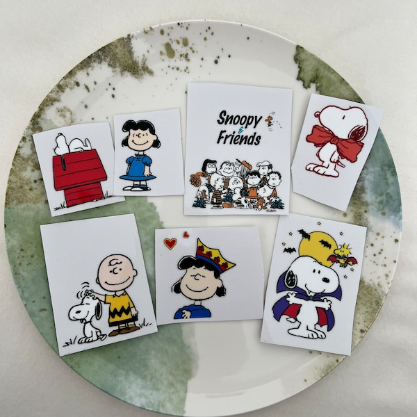 Peanuts Characters Stickers - Etsy