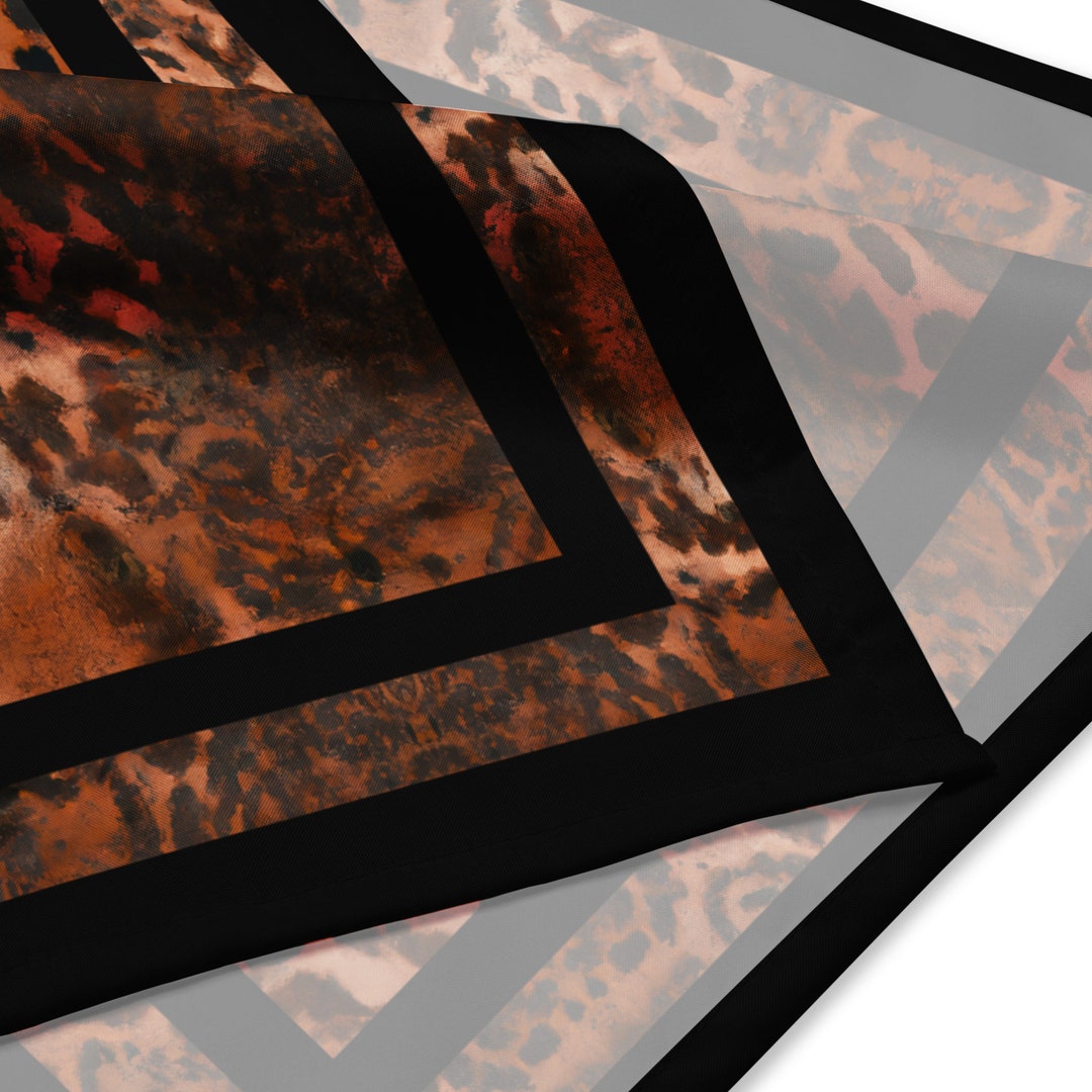 Leopard Print Bandana, Mocha Leopard Bandana, Festival Bandana ...