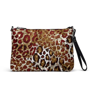 Ruby Leopard Crossbody Bag, Leopard Purse, Day to Night Clutch, Phone ...