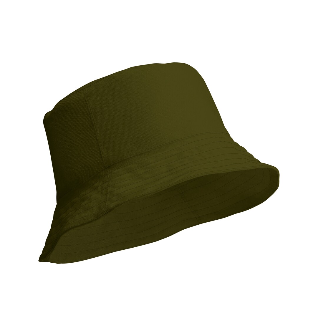 Olive Green Bucket Hat, 3 Sizes Available, Army Green Reversible Bucket ...