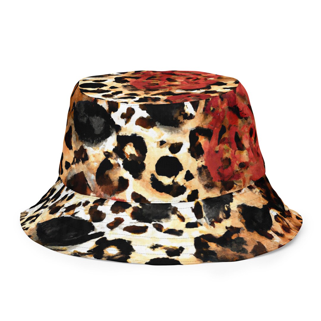 Stencil Rose Reversible Two Sided Bucket Hat Moisture-wicking - Etsy