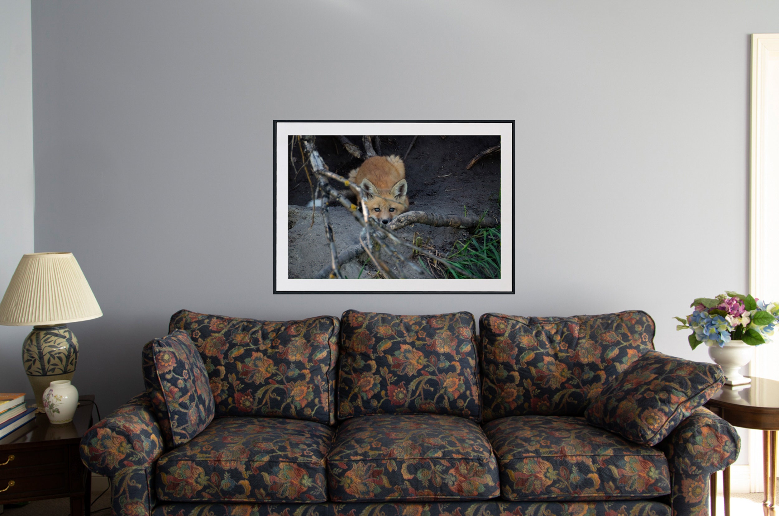 Red Fox Pup Wall Art Wild Canine Nature Animal Cute Photo Print Wall ...