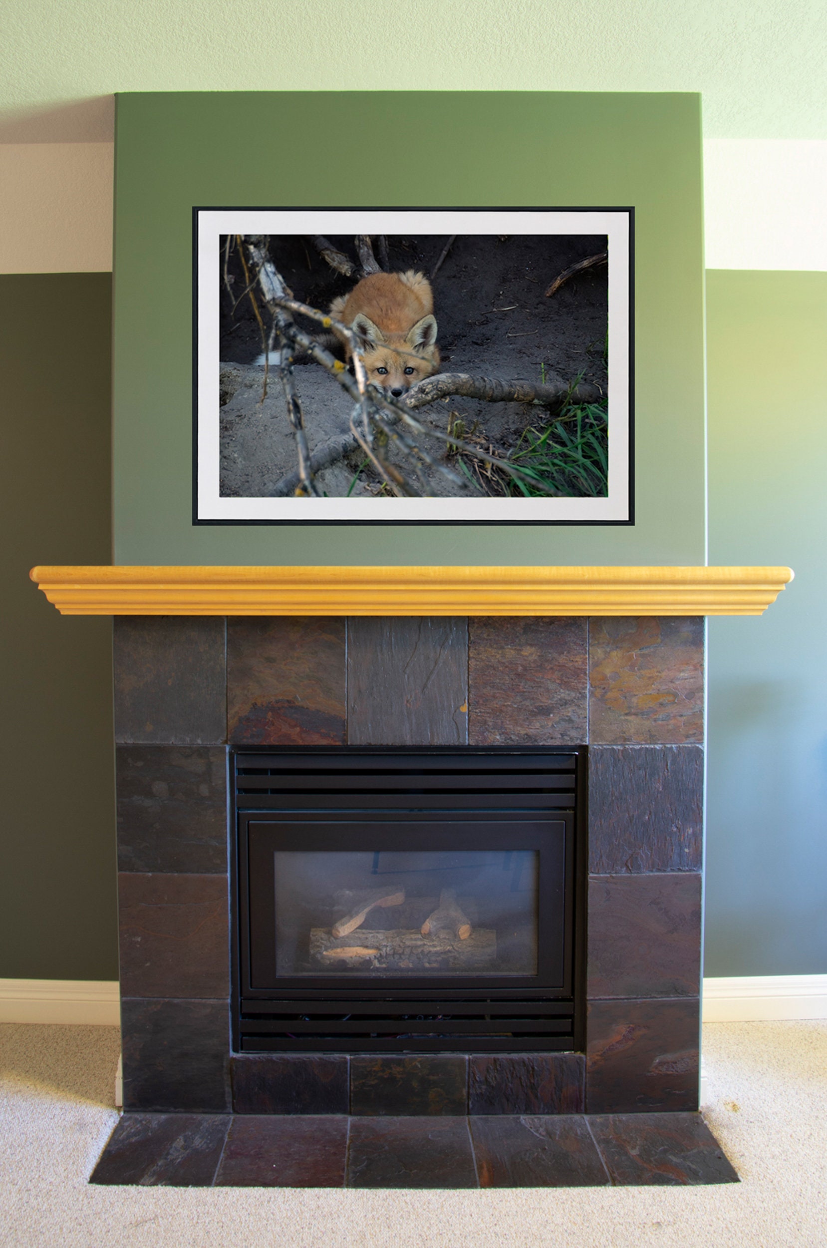 Red Fox Pup Wall Art Wild Canine Nature Animal Cute Photo Print Wall ...