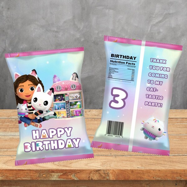 Gabby Dollhouse Custom Chip Bags - Etsy