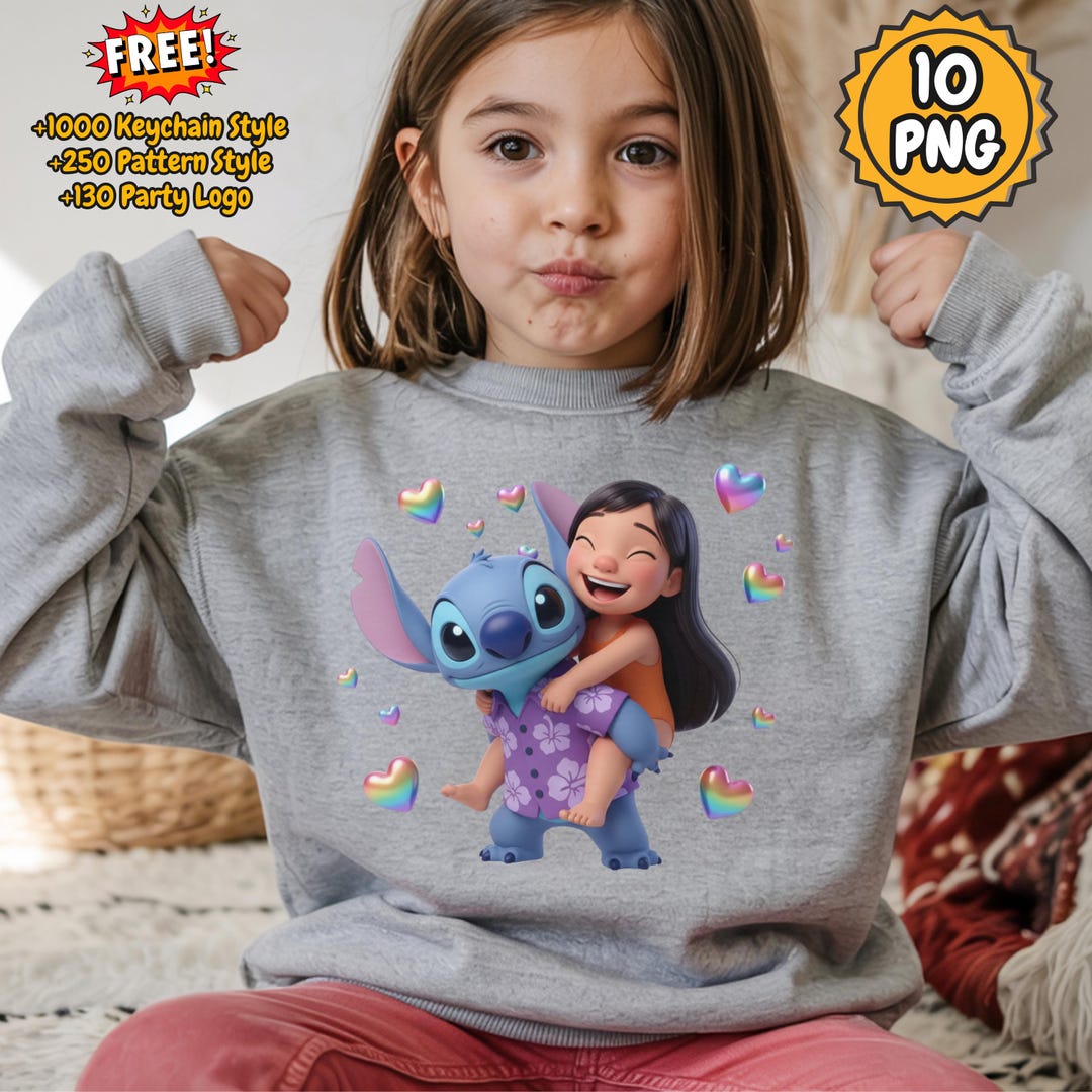 Stitch Png Bundle, Lilo and Stitch Png, Lilo and Stitch 3d Png : 10 PNG ...
