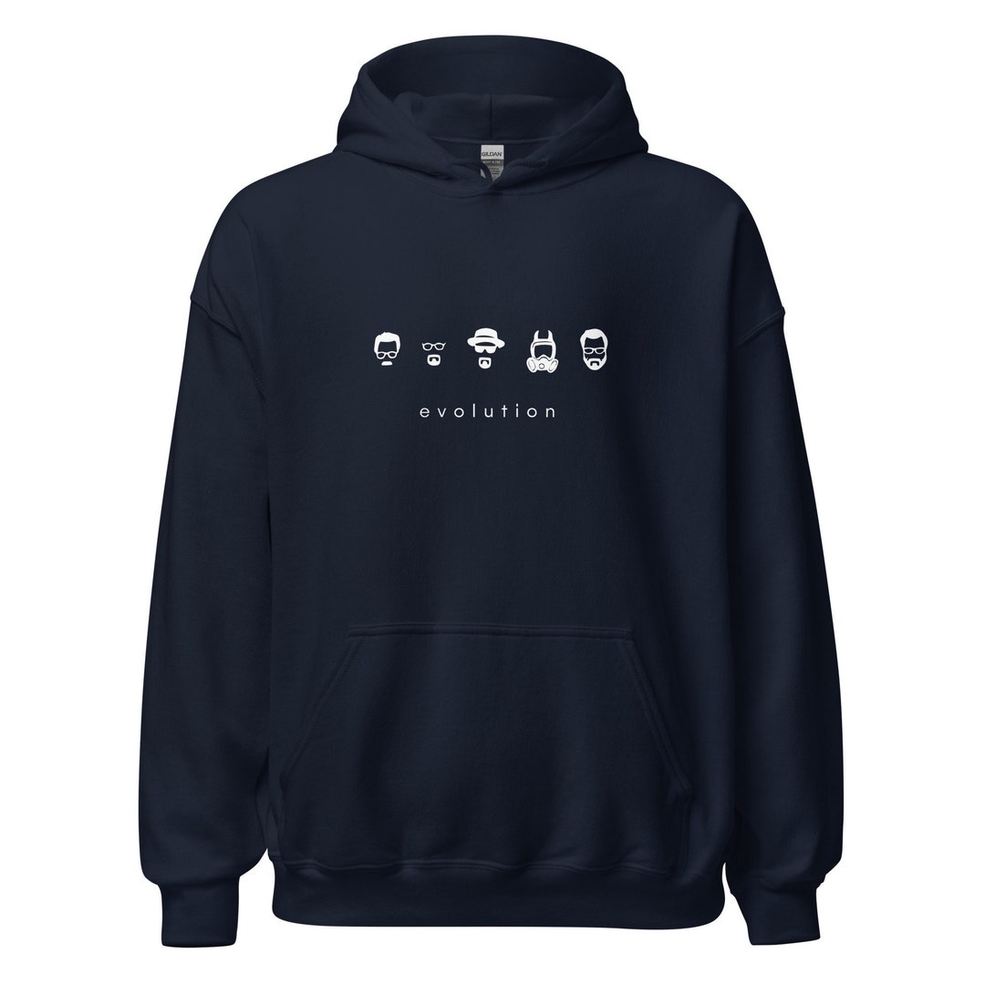 Evolution Hoodie Breaking Bad Black, Navy Hoodie Heisenberg Hoodie ...