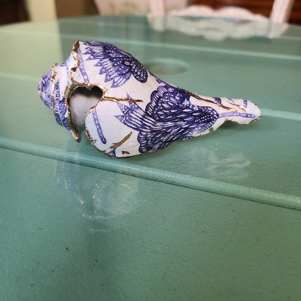 Decoupage Conch Shells - Etsy