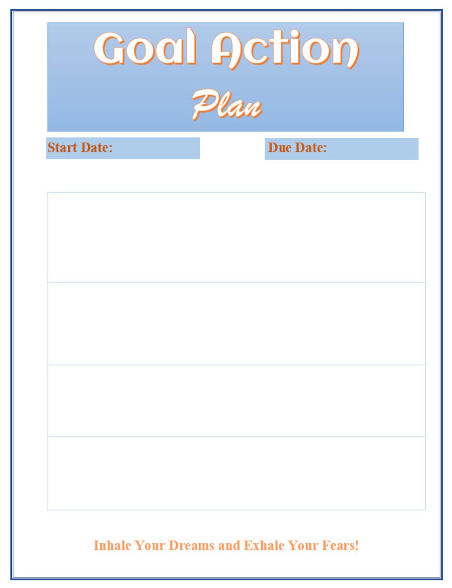 Smart Goals Packet Downloadable Template - Etsy
