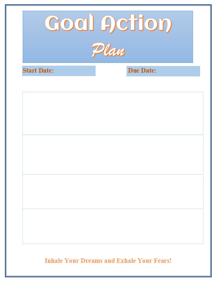 Smart Goals Packet Downloadable Template - Etsy