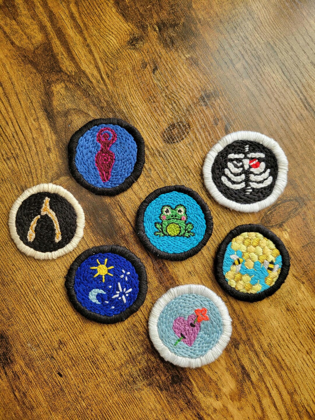 Hand Embroidered Patches - Etsy