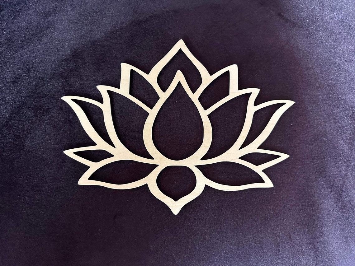 Lotus Flower - Wood Cutout - Etsy