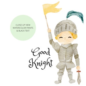 Good Knight Castle and Dragon Painting. Knight Nursery Set of 2 ...