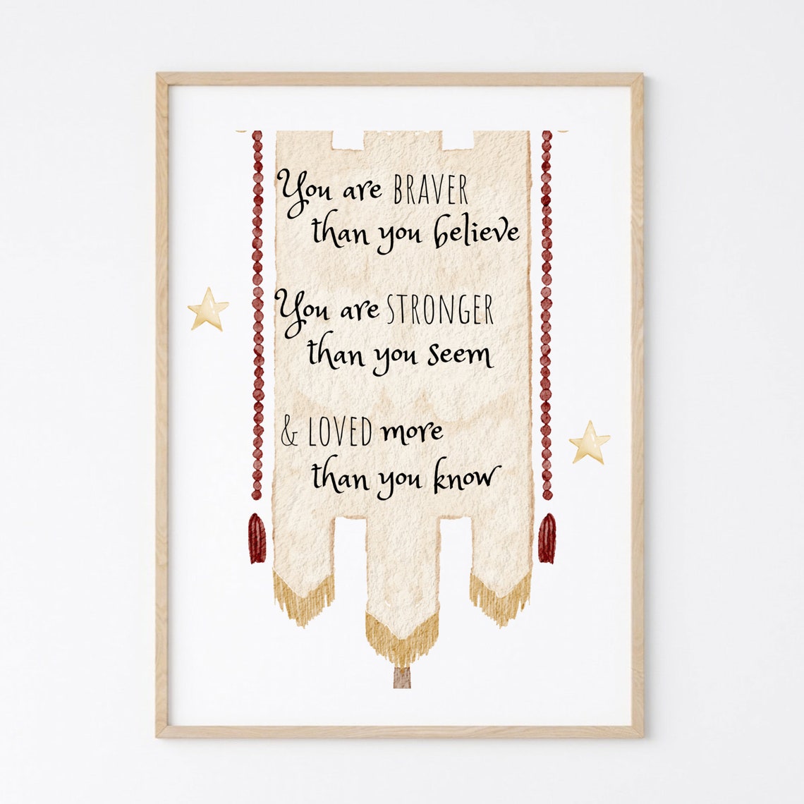 Knight With Castle Nursery - Braver Than You Believe, Stronger, Loved ...