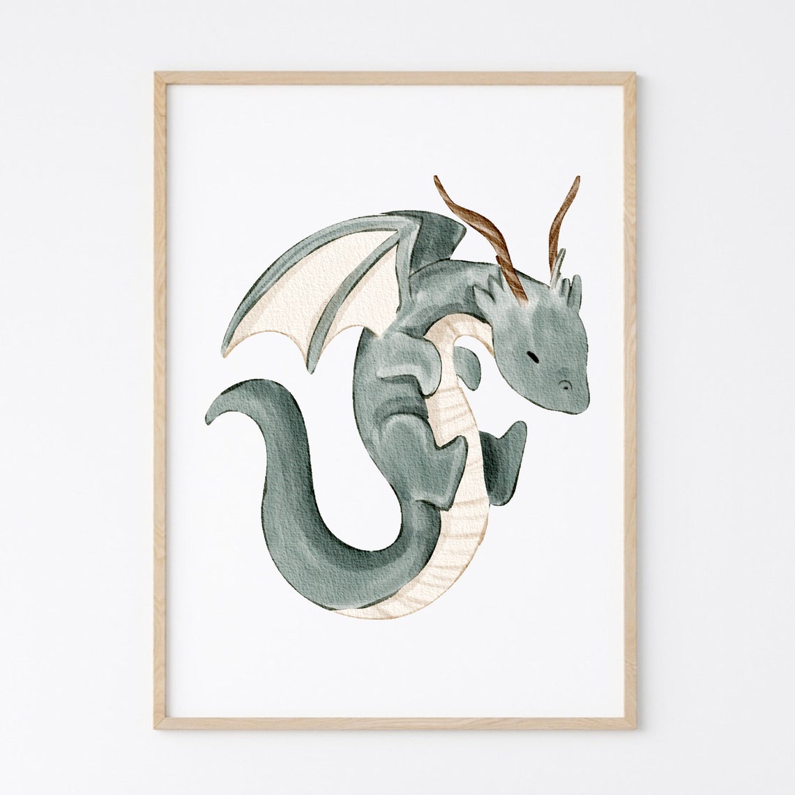 Boy Nursery Dragon Prints Set of 6 Boys Room Decor Dragon - Etsy