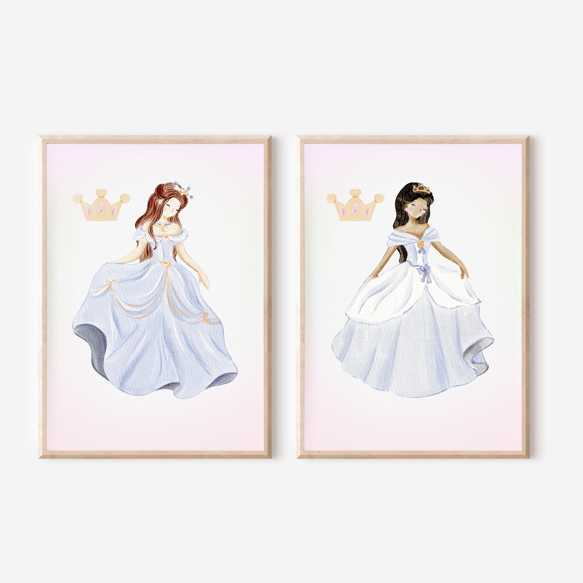 Princess Wall Art, Girls Princess Room, Princess Nursery, Fairytale ...