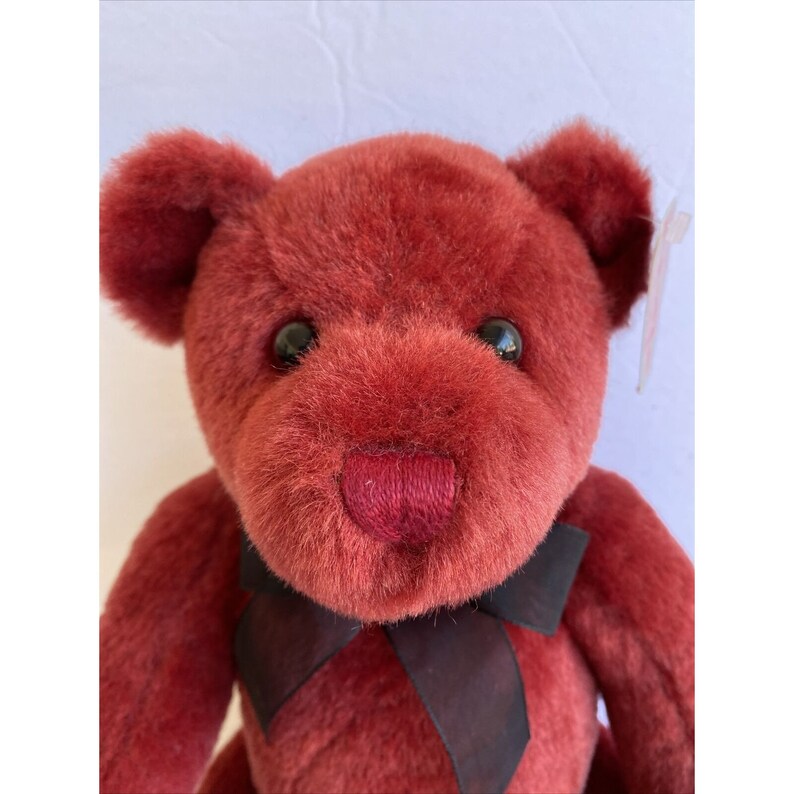 90's Gotta Getta Gund Scarlet Teddy Bear Stuffed Plush Animal Red ...