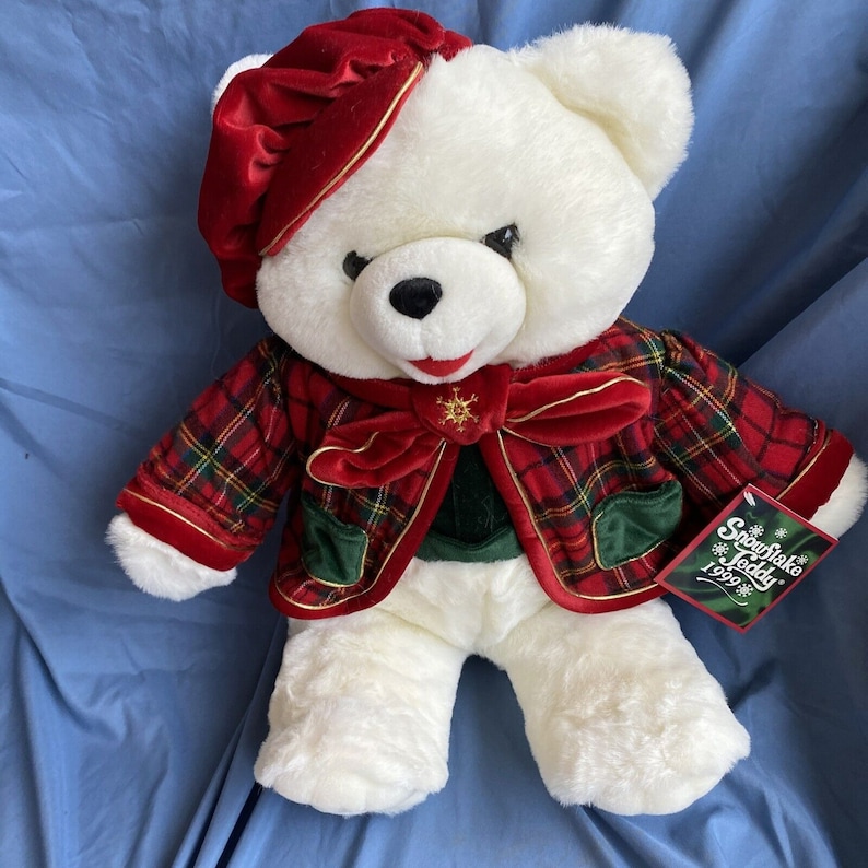 Christmas Snowflake Teddy Bear Family Plush Stuffed Animals - Etsy