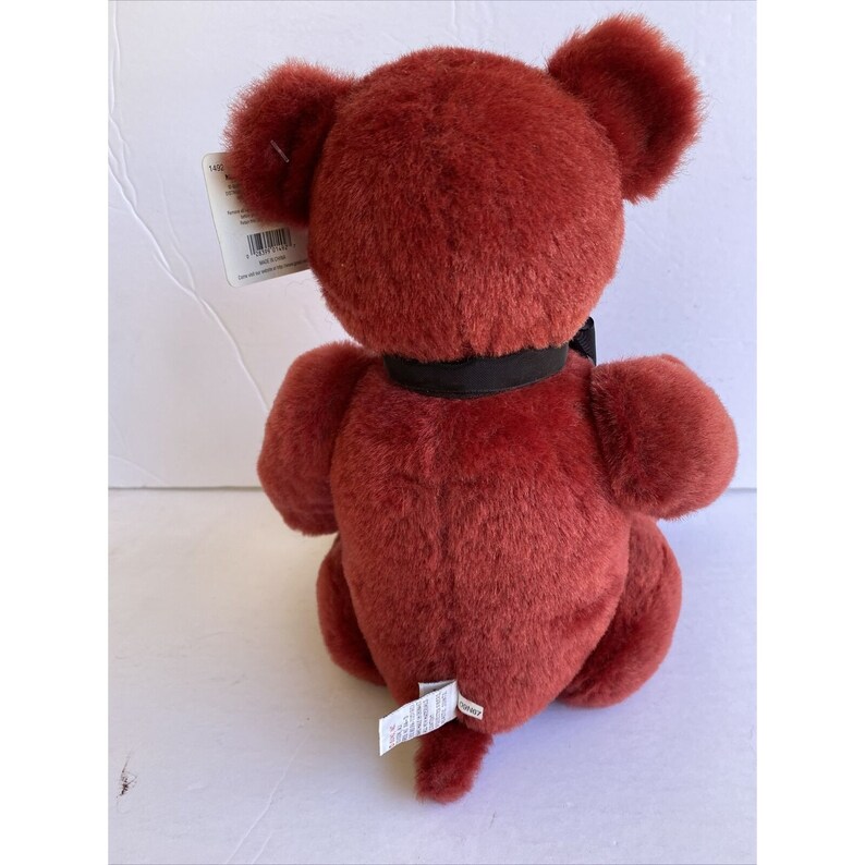 90's Gotta Getta Gund Scarlet Teddy Bear Stuffed Plush Animal Red ...