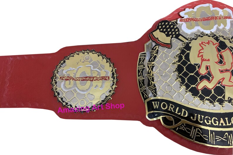 JCW World Juggalo Wrestling Heavyweight Championship Belt Brass Plated ...