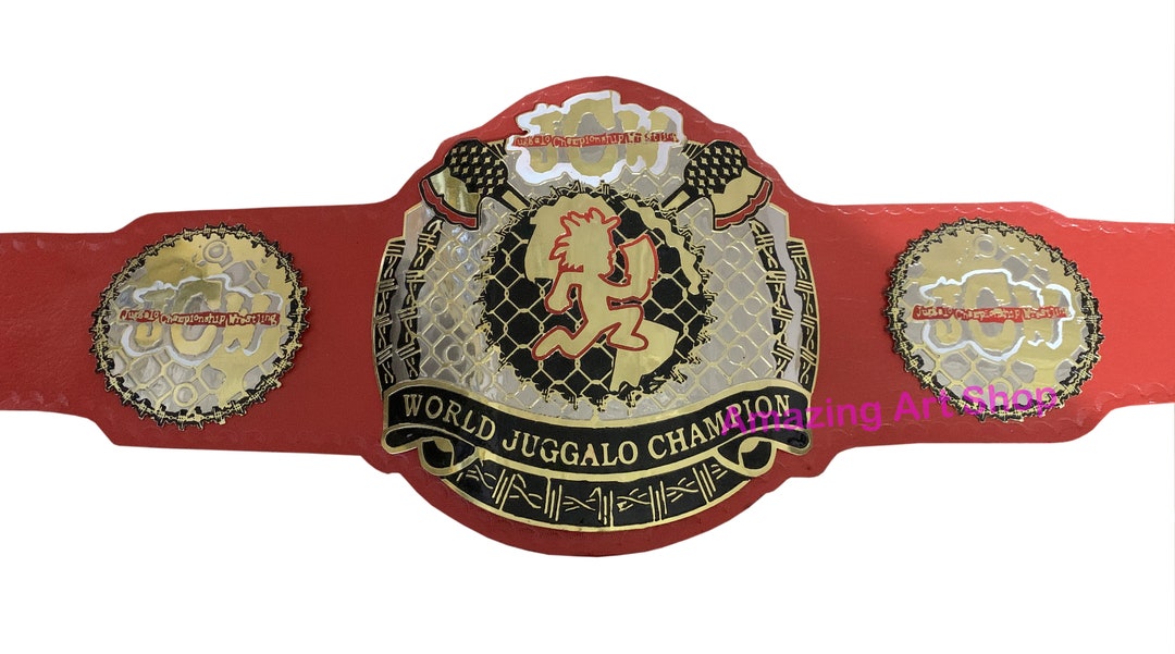 JCW World Juggalo Wrestling Heavyweight Championship Belt Brass Plated ...