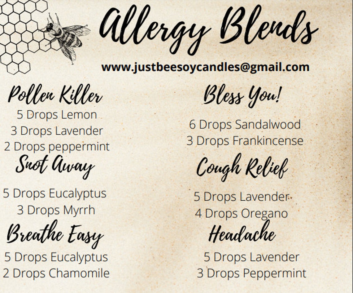 Allergy Diffuser Blends Digital Download - Etsy