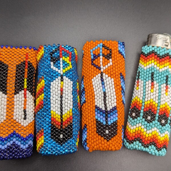 Beaded Lighter Cover - Etsy